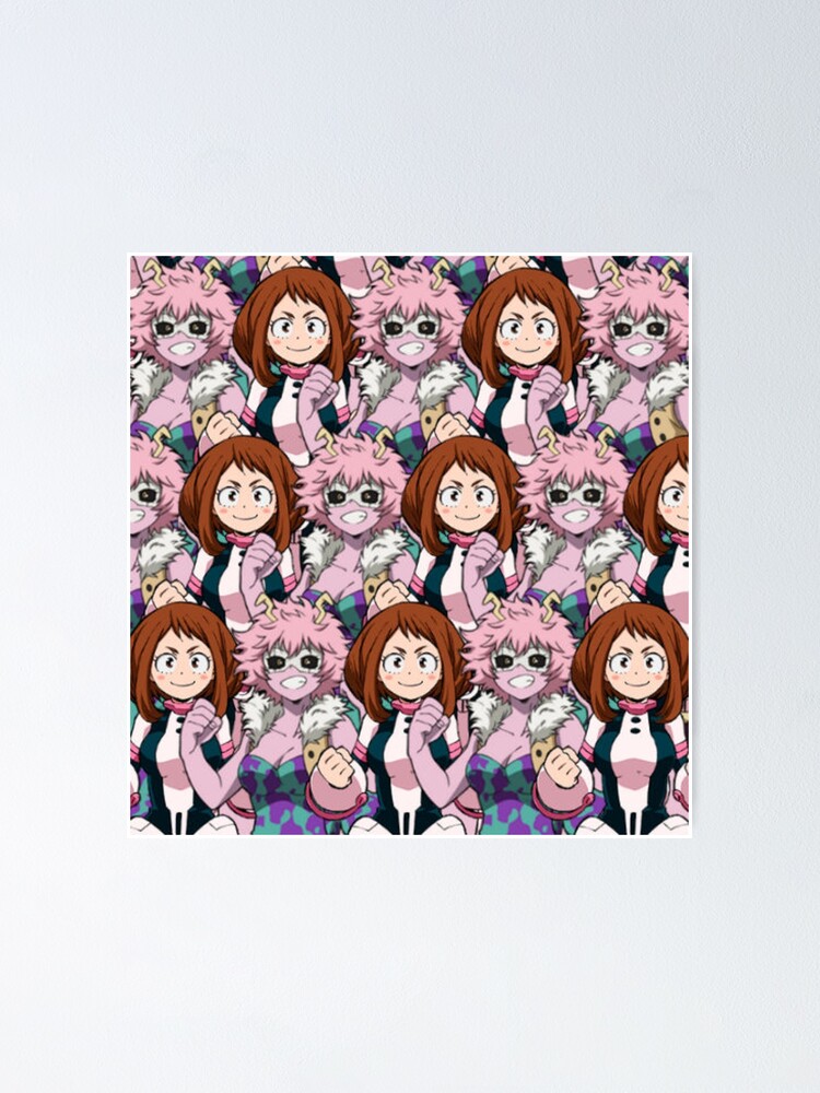 "Ochako Uraraka/Mina Ashido" Poster for Sale by raybound420 | Redbubble