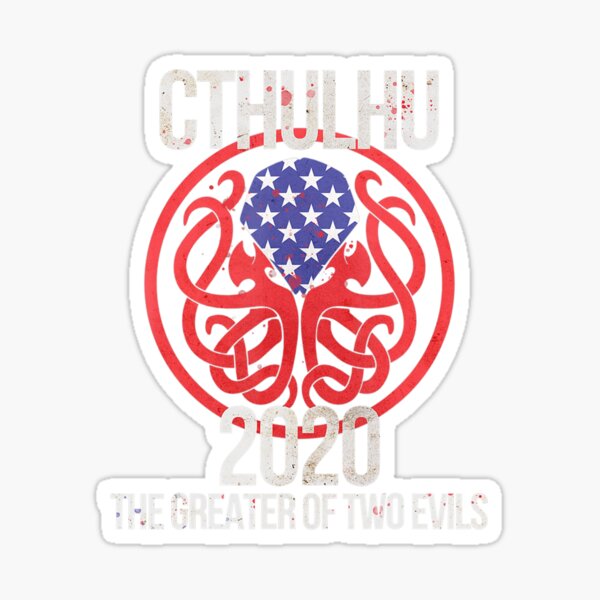 "Cthulhu For President Flag Election 2020" Sticker for Sale by ...