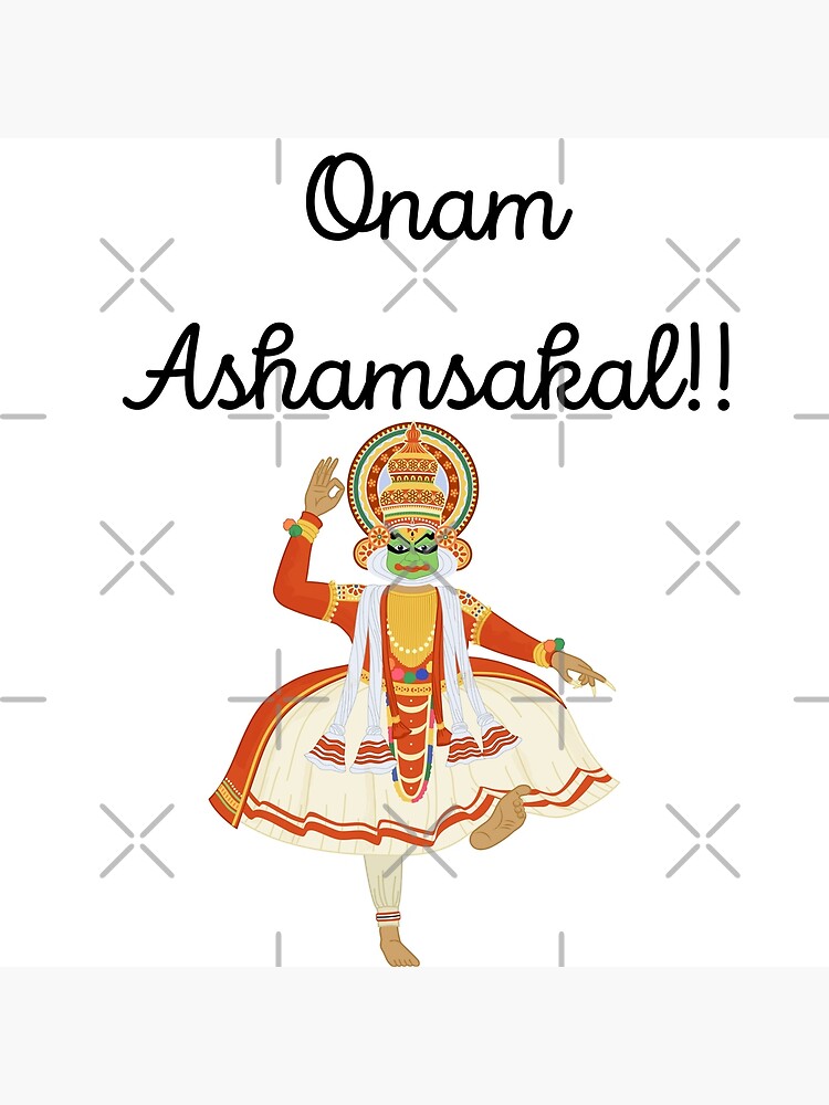"Onam Ashamsakal (Happy Onam)" Art Print for Sale by Teesgeek | Redbubble