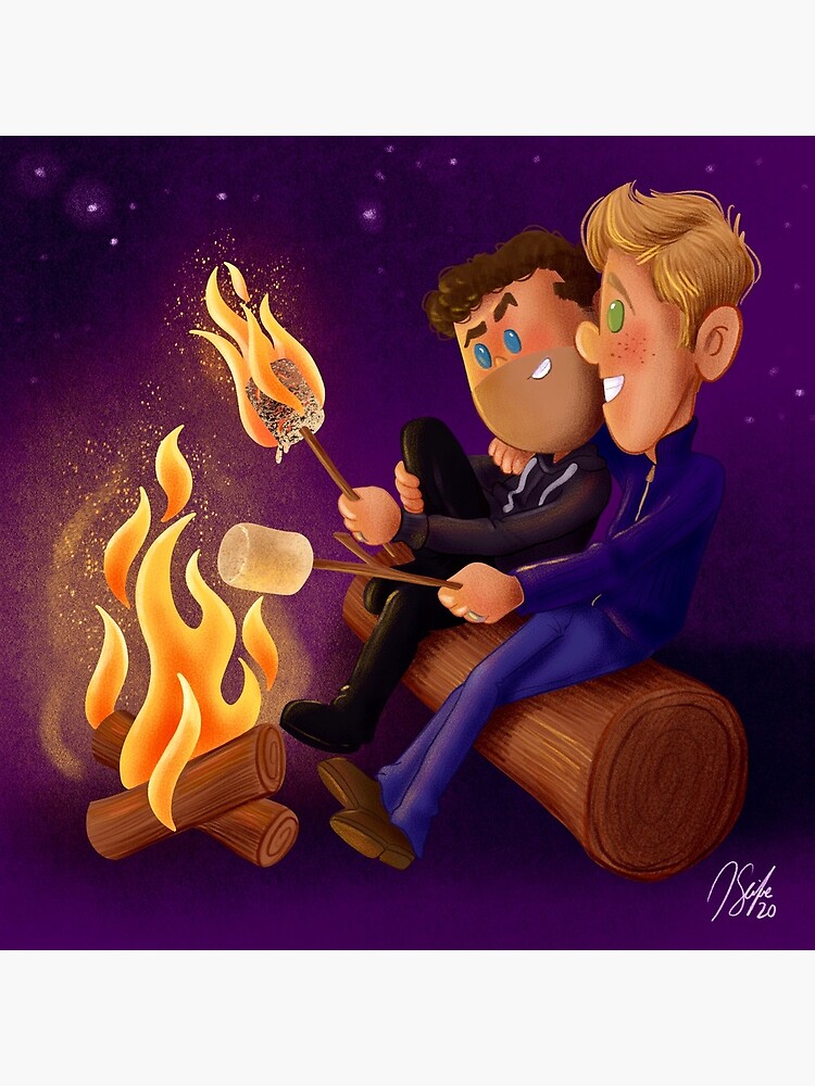 "Fireside robron" Art Print for Sale by scrapyardbfs | Redbubble