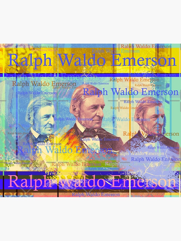 "beautiful Ralph Waldo Emerson portrait, well-known American writer ...