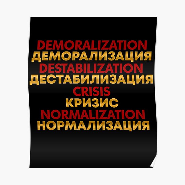 Yuri Bezmenov Posters | Redbubble