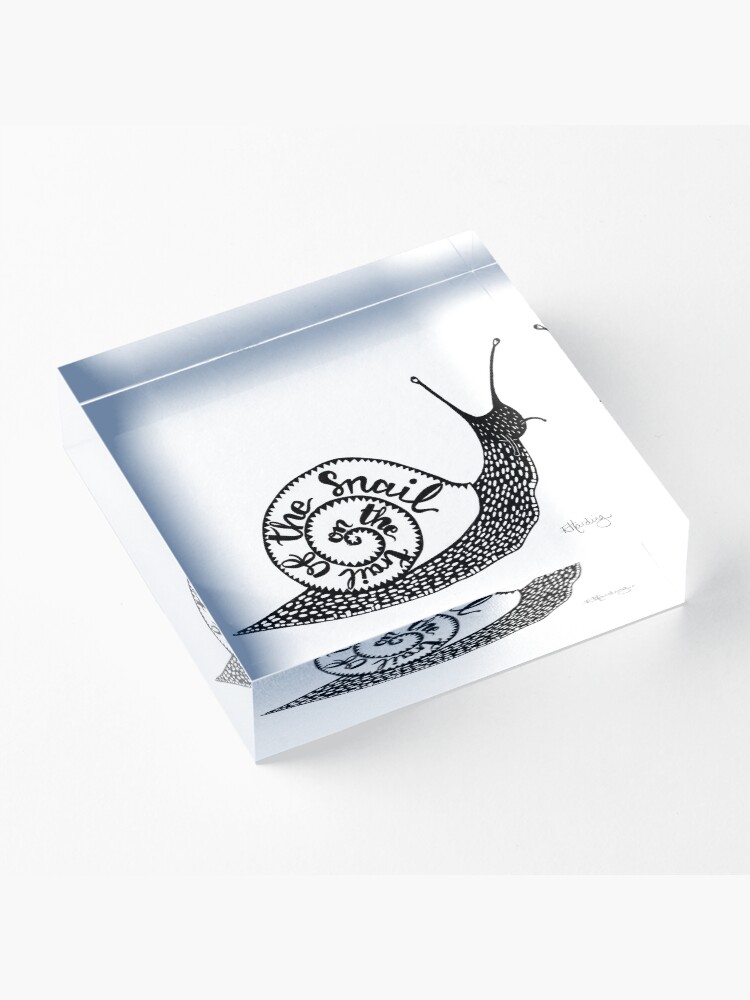 "Snail Yoga Pose Design" Acrylic Block for Sale by EmmaHardingArt ...