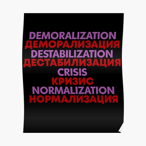 Yuri Bezmenov Posters | Redbubble