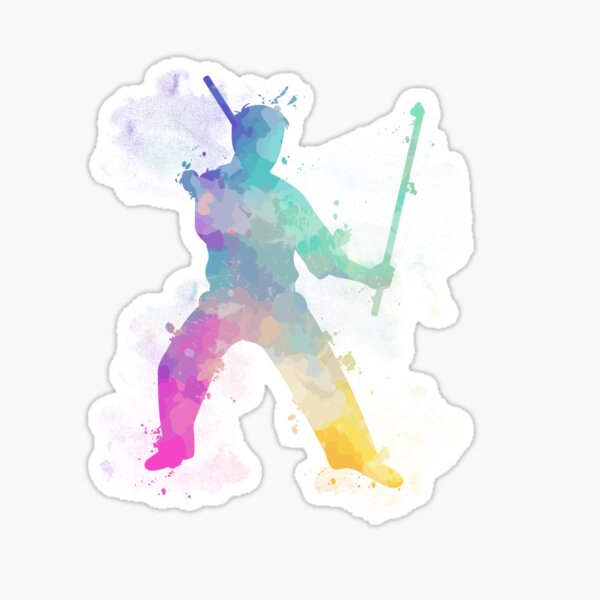 "Arnis Kali Eskrima FMA Sparring Silhouette Escrima Sticks " Sticker by ...