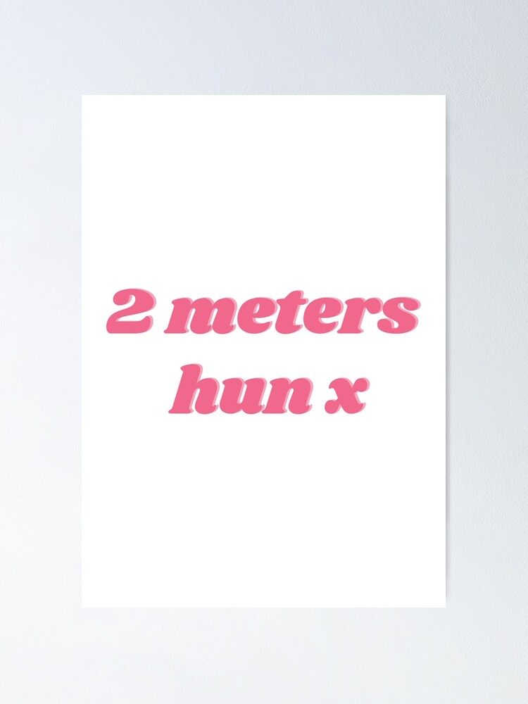 "2 Meters Hun x" Poster by isobelcough | Redbubble
