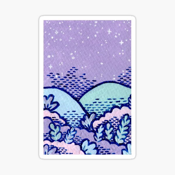 "Dreamy Lands" Sticker for Sale by Vierkant | Redbubble