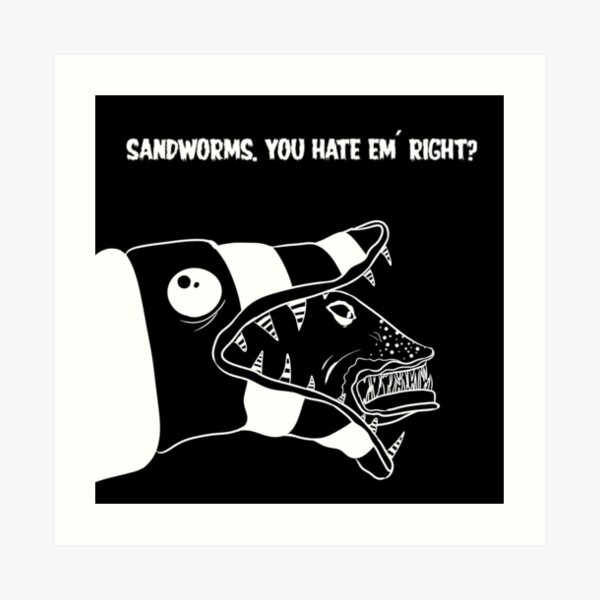 "Beetlejuice Sandworm" Art Print by SaberYeenLTD | Redbubble