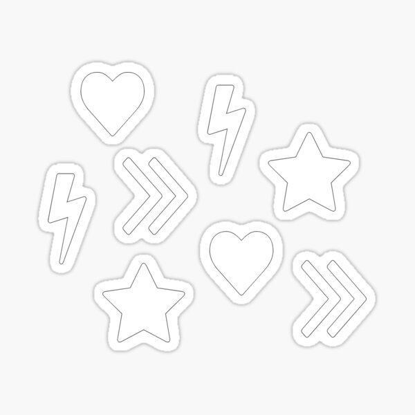 "simple shapes " Sticker by ericawessels | Redbubble