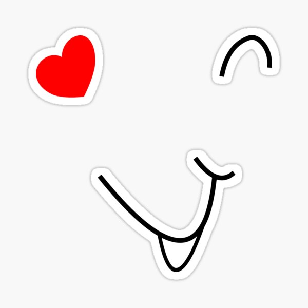 "Love face" Sticker for Sale by Bahubali1011 | Redbubble