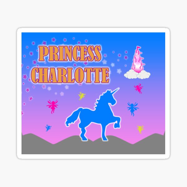 "Princess Charlotte" Sticker for Sale by MoonsmileProd | Redbubble