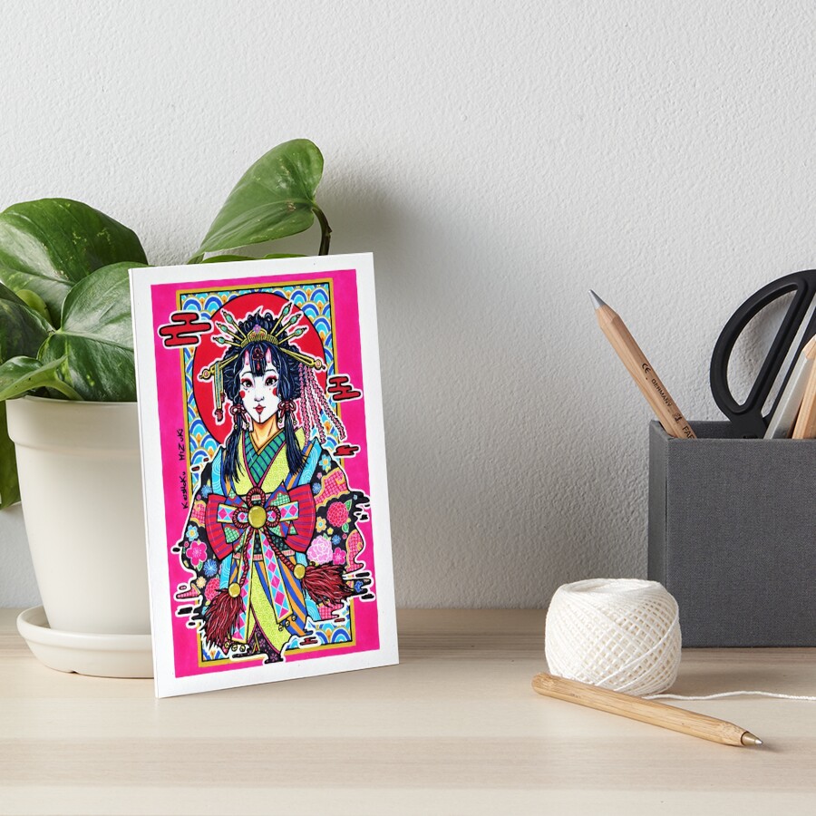 "Japanese yokai - Oni " Art Board Print for Sale by KeishokuMizuki ...