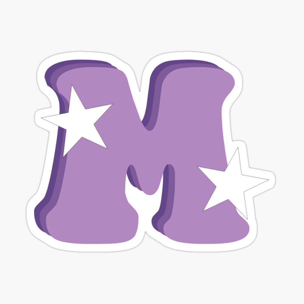 The Letter M In Purple
