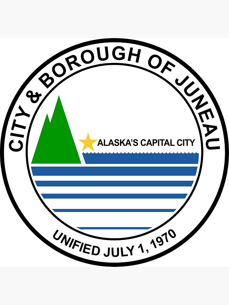 "Juneau Seal Flag. Seal Flag of Juneau" Poster by toluk | Redbubble