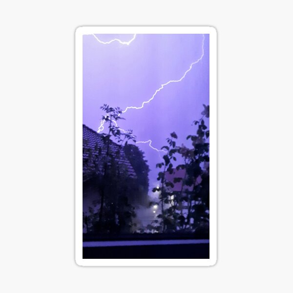 "Purple thunderstorm" Sticker for Sale by Alicia0809 | Redbubble