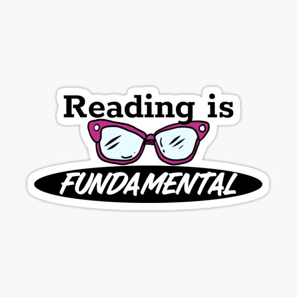 "Reading is Fundamental " Sticker for Sale by Asian-Tee | Redbubble