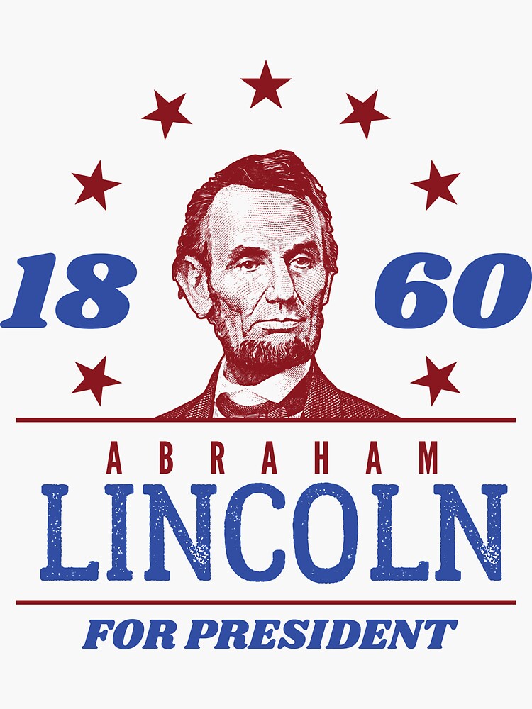 "Abraham Abe Lincoln" Sticker for Sale by jtrenshaw | Redbubble