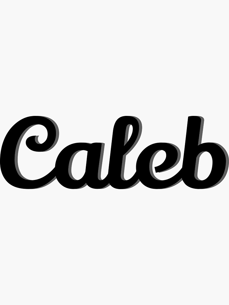 "Caleb" Sticker for Sale by YAYORE19 | Redbubble