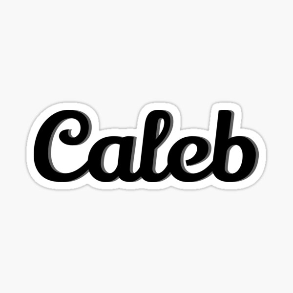 "Caleb" Sticker for Sale by YAYORE19 | Redbubble