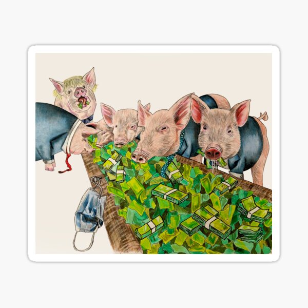 "Greed" Sticker for Sale by KoaLau | Redbubble