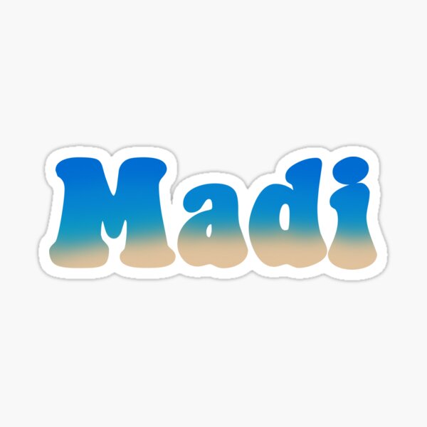 Madi Name Stickers | Redbubble