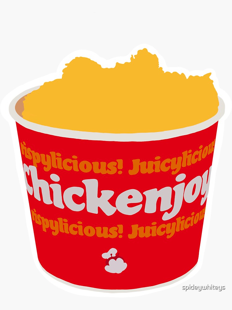 "chickenjoy" Sticker for Sale by spideywhiteys | Redbubble