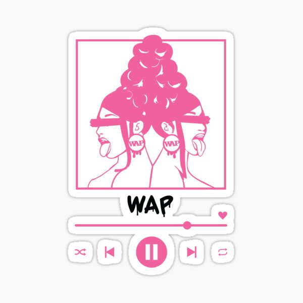 "Cardi B & Meg Thee Stallion - WAP" Sticker by baens | Redbubble