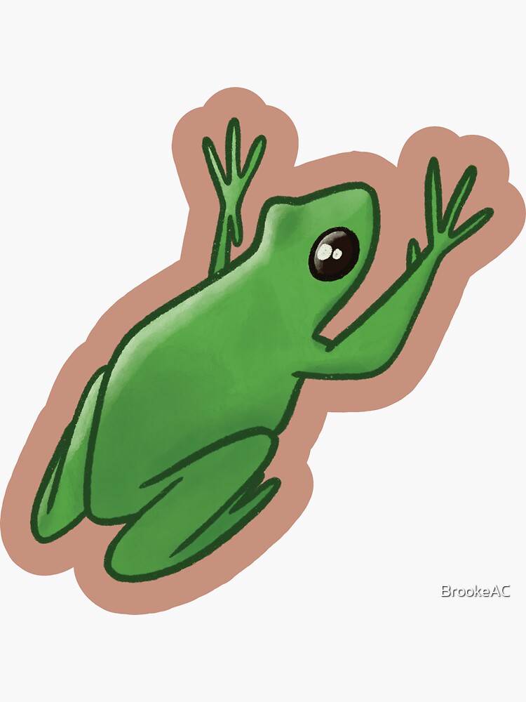 "Splat Frog" Sticker for Sale by BrookeAC | Redbubble