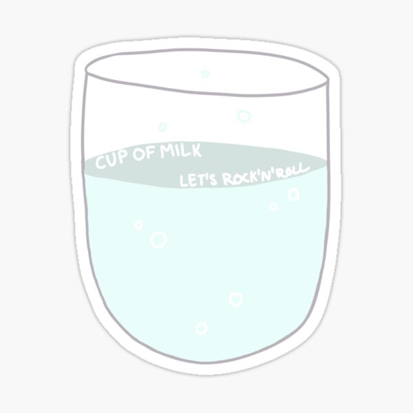 "CUP OF MILK" Sticker for Sale by Jeongucci | Redbubble