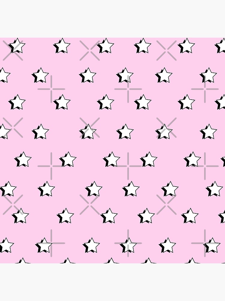 "Aesthetic Pastel Pink Star Pattern" Poster by STAR10008 | Redbubble