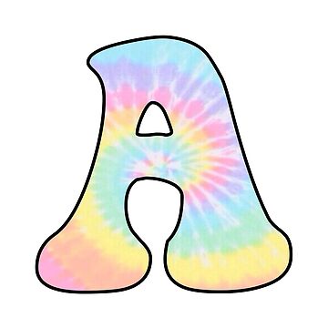 "Aesthetic Pastel Tie-Dye Letter A" Sticker for Sale by STAR10008 ...