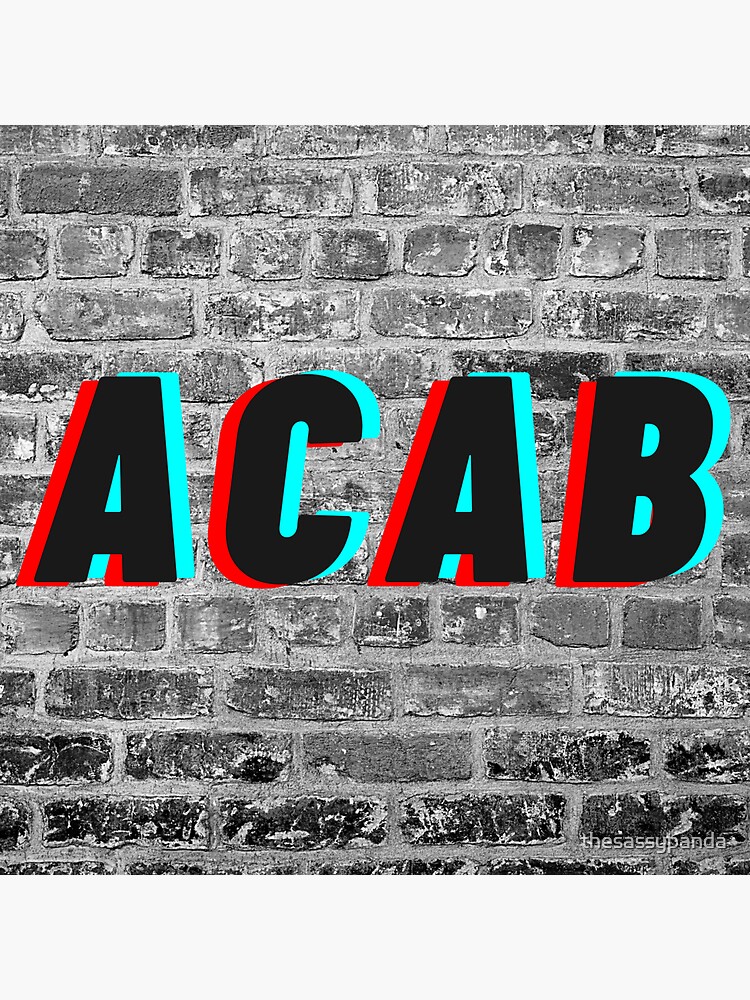 "ACAB" Sticker by thesassypanda | Redbubble