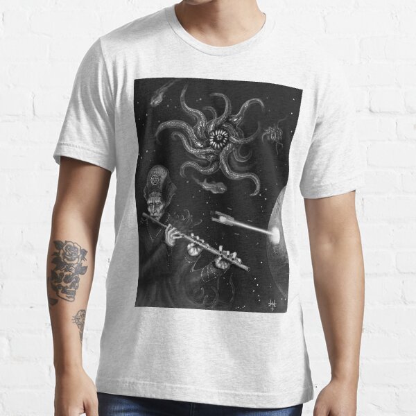 "azathoth and the demon flute player" T-shirt by -hektor- | Redbubble