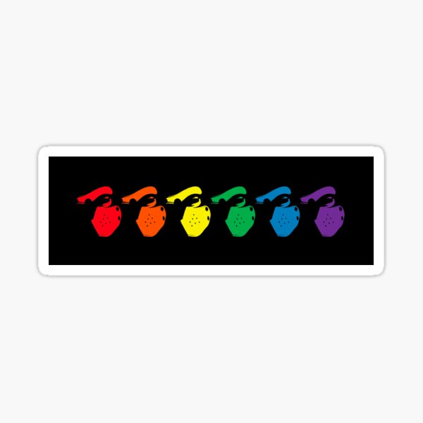 "Alpha Pup Rainbow Pride Pack" Sticker for Sale by FabDirtyUnicorn ...