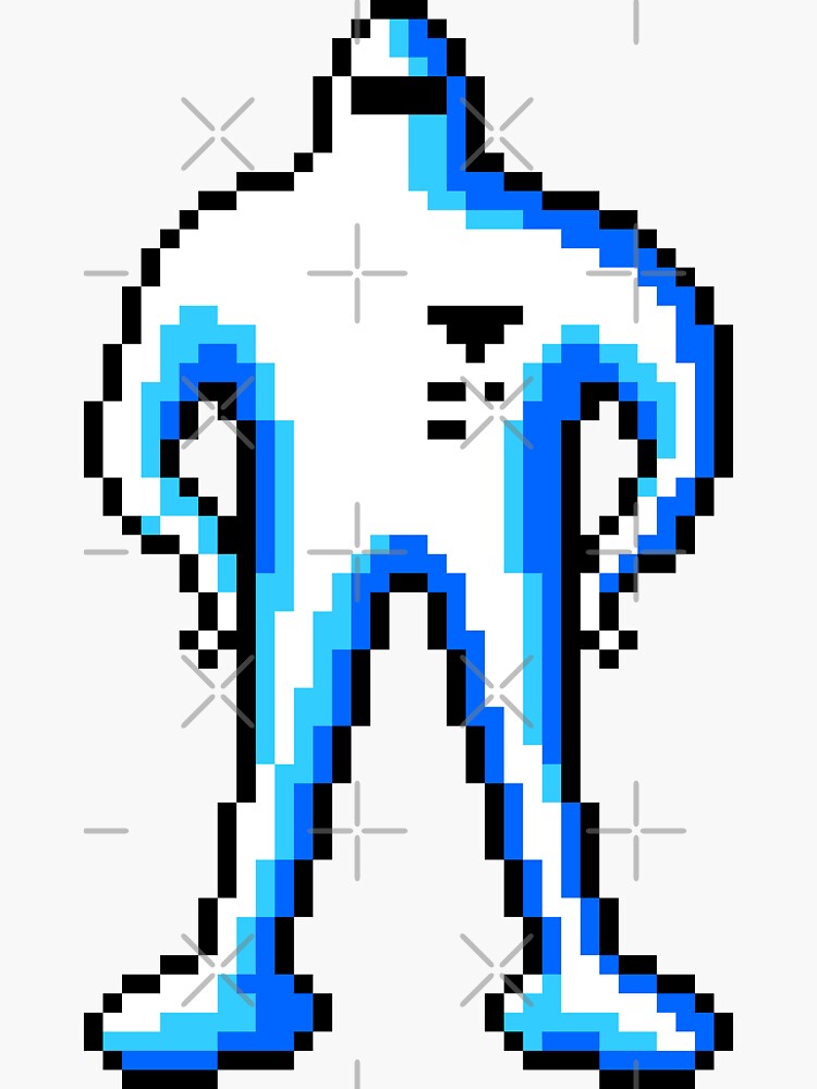 "Earthbound Blue Starman" Sticker for Sale by Bubba-Gambler64 | Redbubble