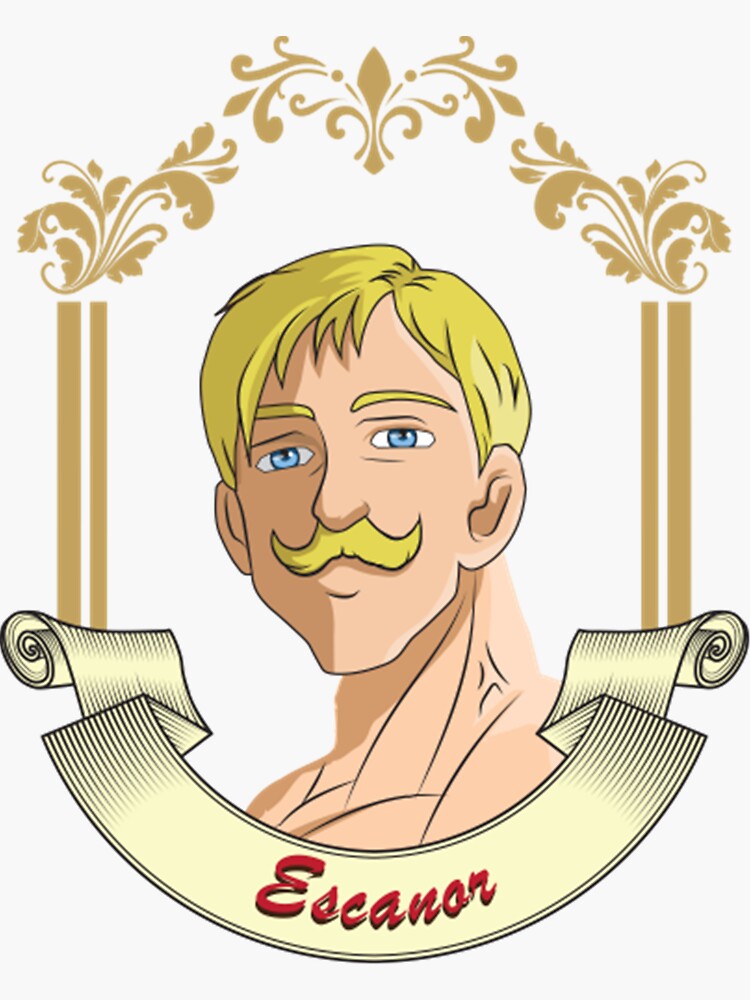 "Escanor Seven Deadly Sins" Sticker by KaidenceCar | Redbubble
