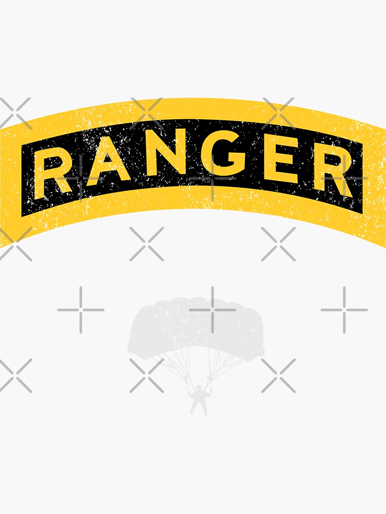 "US Army Ranger Yellow Tab | Vintage Airborne Soldier" Sticker for Sale ...