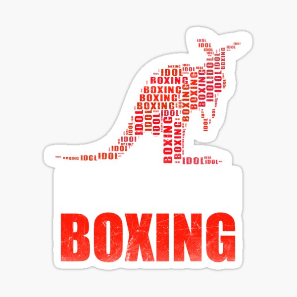 "Boxing kangaroo idol martial arts" Sticker by danto1 | Redbubble