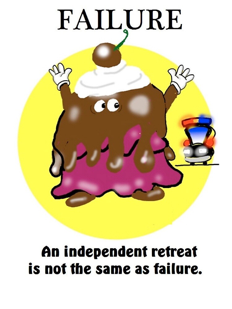 "FAILURE CARTOON QUOTE" by InspireCartoons | Redbubble