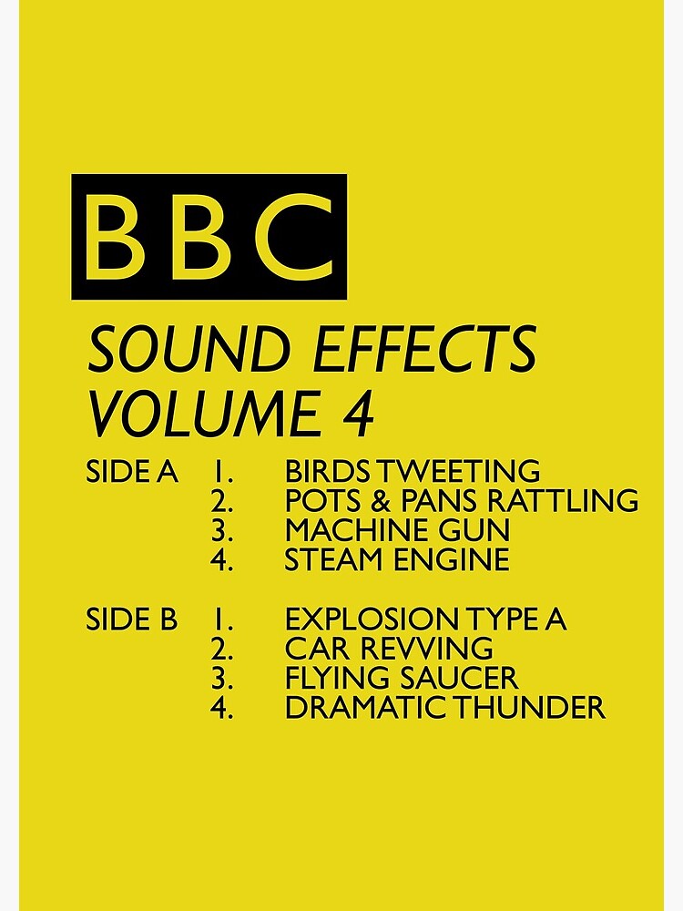 "BBC Sound Effects Volume 4" Spiral Notebook by westonoconnor | Redbubble