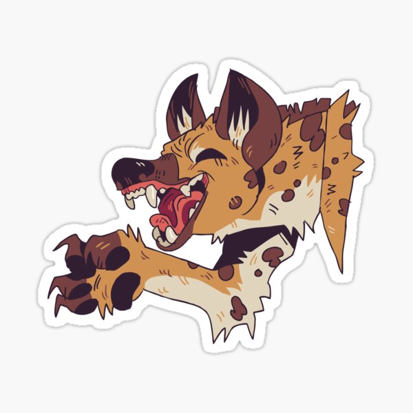 "hyena" Sticker for Sale by steading | Redbubble