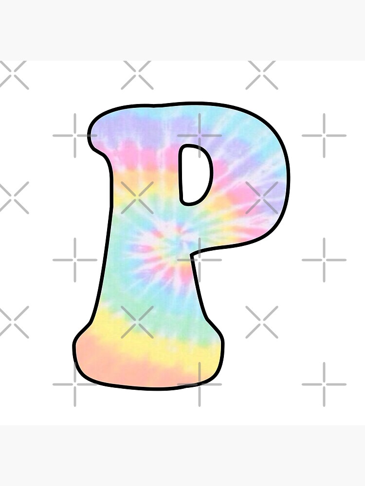 "Aesthetic Pastel Tie-Dye Letter P" Canvas Print for Sale by STAR10008 ...