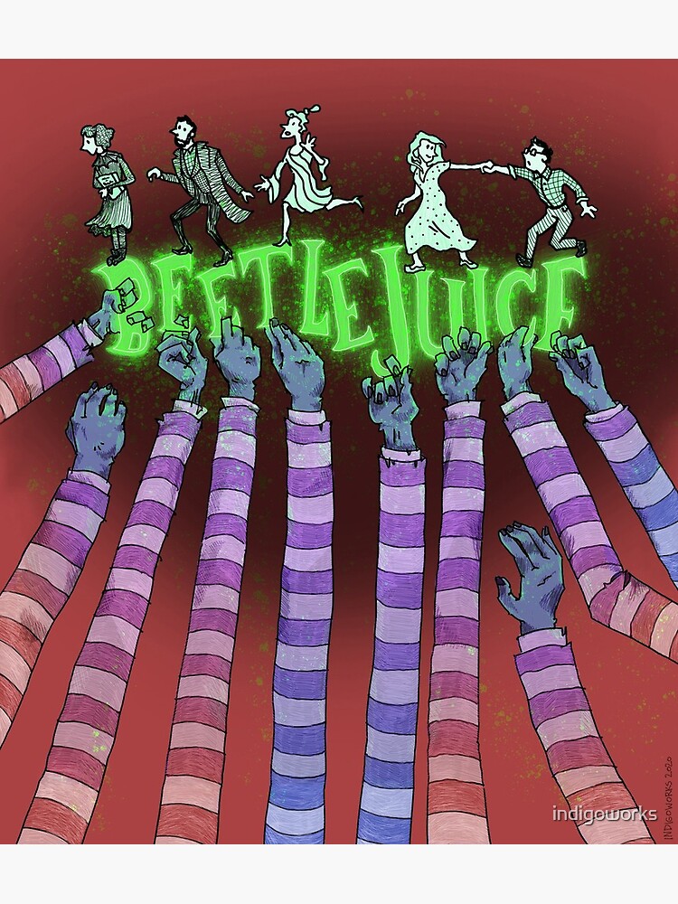 "Beetlejuice Design" Art Print by indigoworks | Redbubble