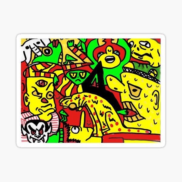 "Full house" Sticker for Sale by Waterpennyyy | Redbubble