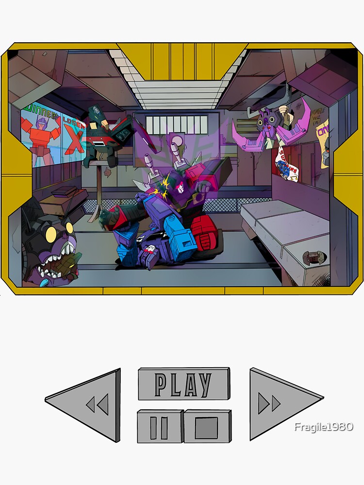 "Inside Soundwave" Sticker for Sale by Fragile1980 | Redbubble