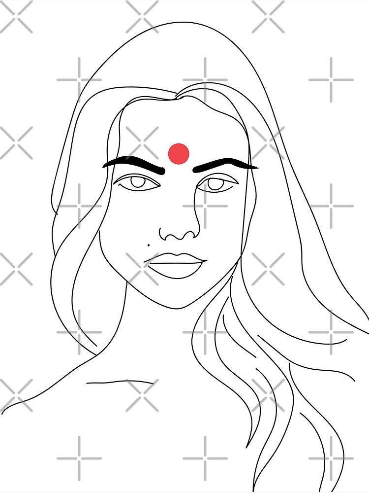 "Empower Line Art Female" Poster by StudioMinaar | Redbubble