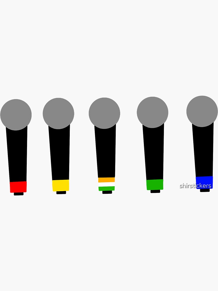 "One Direction Microphones " Sticker for Sale by shirstickers | Redbubble