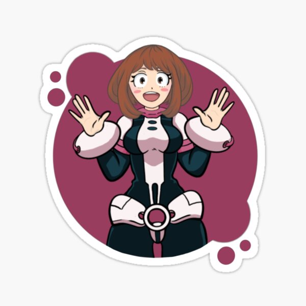 "Ochako Uraraka" Sticker by donnatinsley | Redbubble