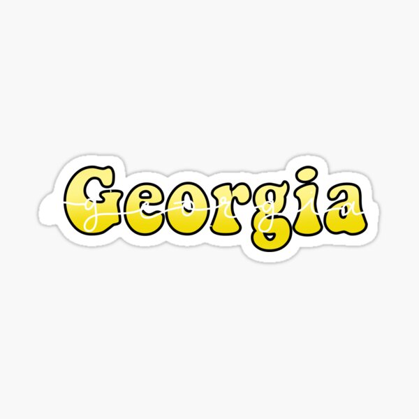 "Georgia custom" Sticker for Sale by chloemadesigns | Redbubble