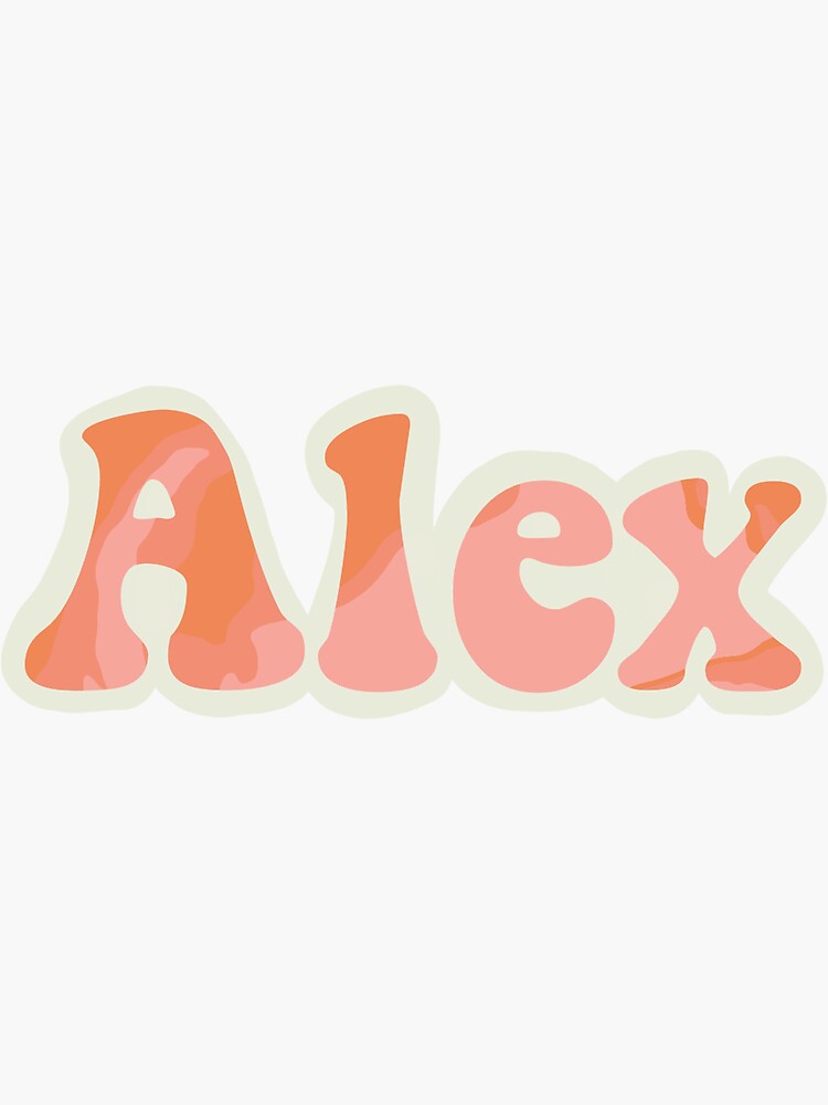 "Alex" Sticker for Sale by wisdomwordsart | Redbubble